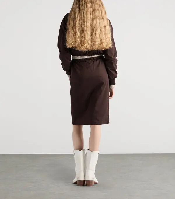 Prada Reversible Half-zip Hoodie - Brown