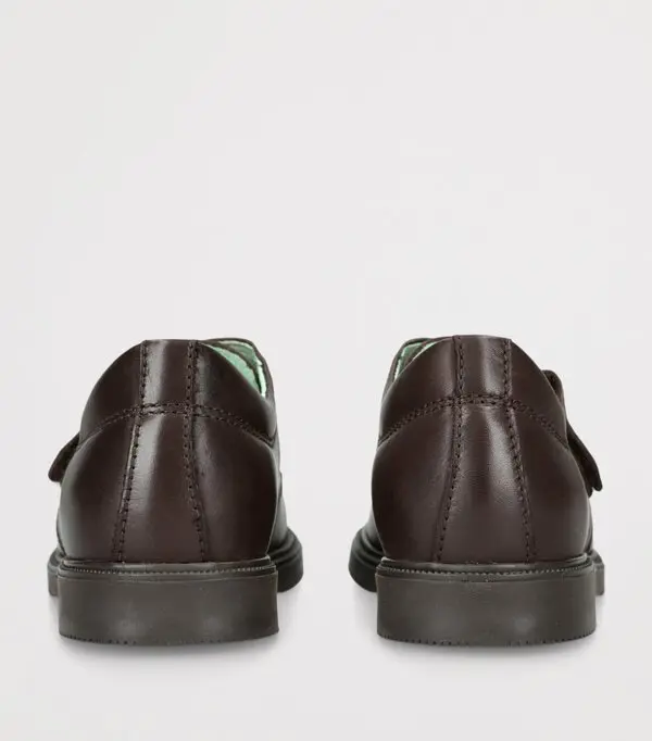 PAPOUELLI Leather Fergus Shoe - Brown