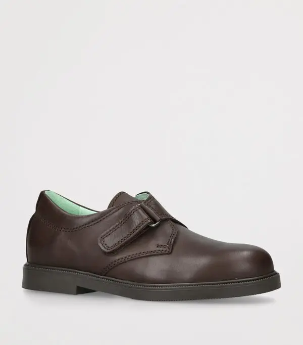 PAPOUELLI Leather Fergus Shoe - Brown