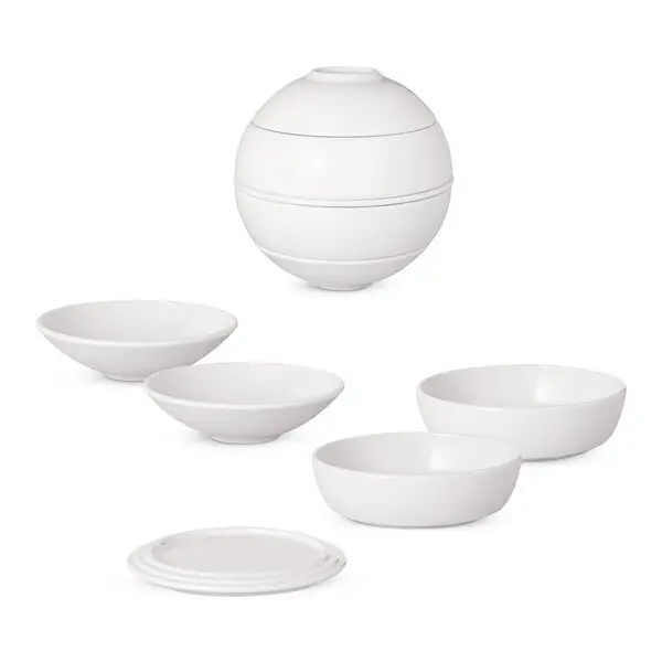 VILLEROY & BOCH La Petite Boule 5 Piece Appetizer Set - White