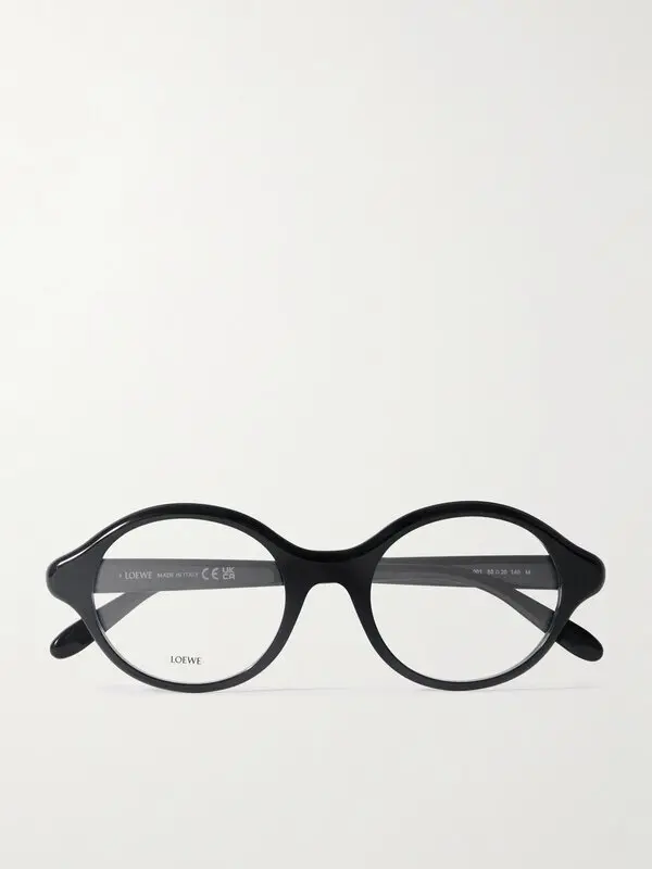 Loewe Round-frame Acetate Optical Glasses - Black