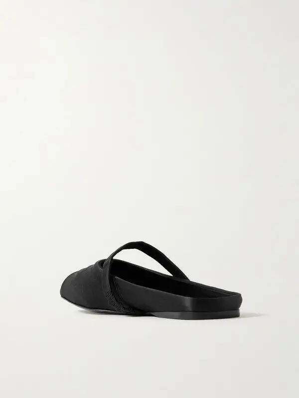 Marni Sabot Satin Ballet Flats