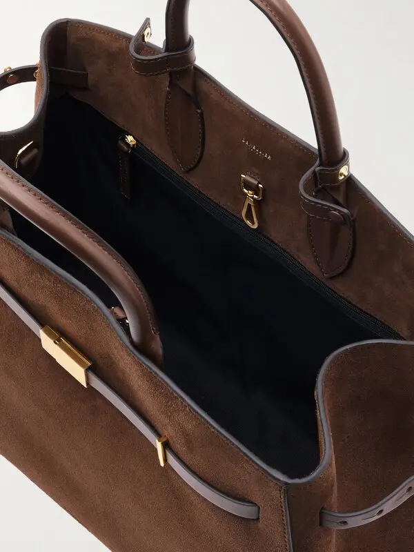 DEMELLIER The Hudson Suede Tote - Brown