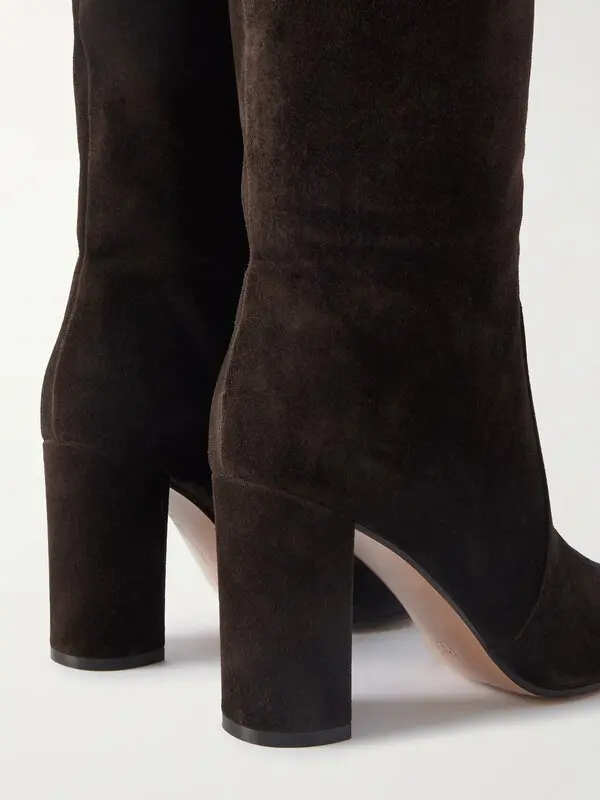 GIANVITO ROSSI Glen Cuissard 85 Over-the-knee Suede Boots