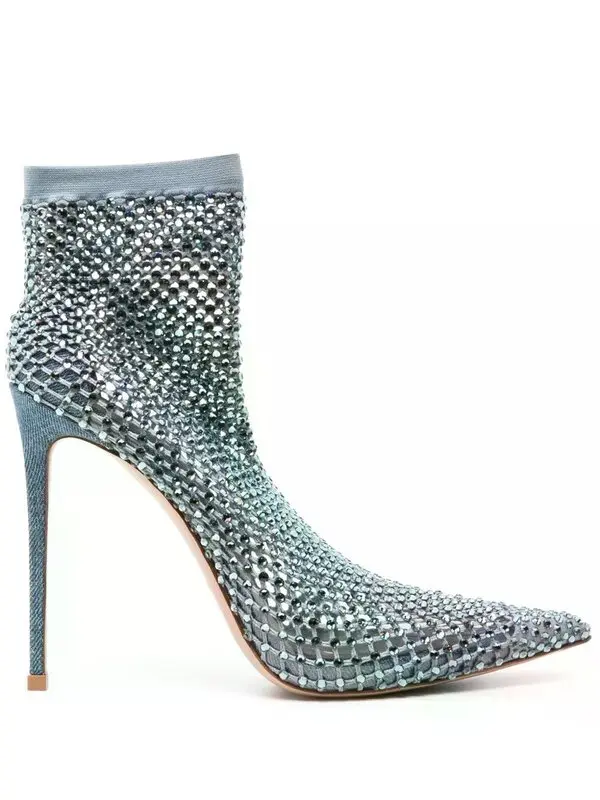 LE SILLA Gilda 115mm Crystal-embellished Boots