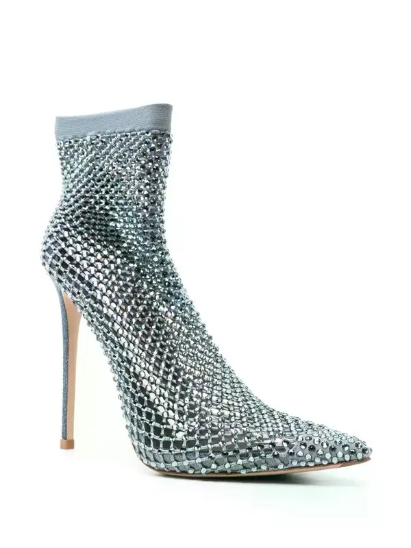 LE SILLA Gilda 115mm Crystal-embellished Boots