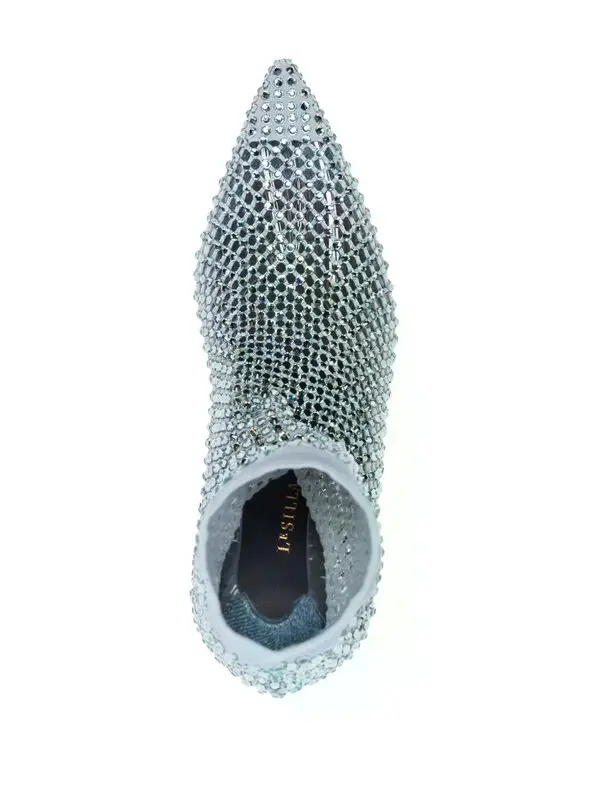 LE SILLA Gilda 115mm Crystal-embellished Boots