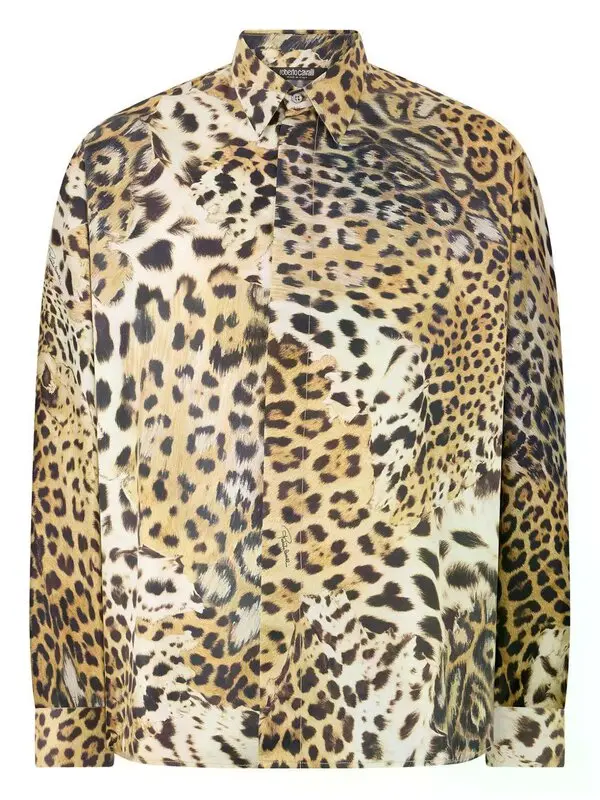 Roberto Cavalli Leopard-print Shirt
