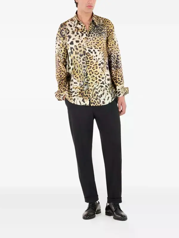 Roberto Cavalli Leopard-print Shirt