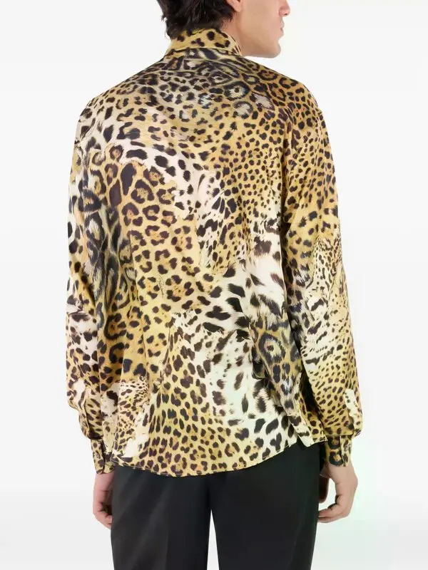 Roberto Cavalli Leopard-print Shirt