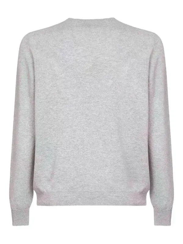 D4.0 Ribbed Crew-neck Sweater - Grey