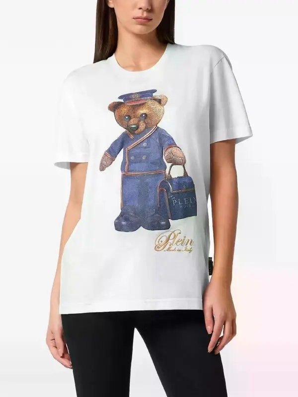 Philipp Plein Teddy Bear-print T-shirt - White