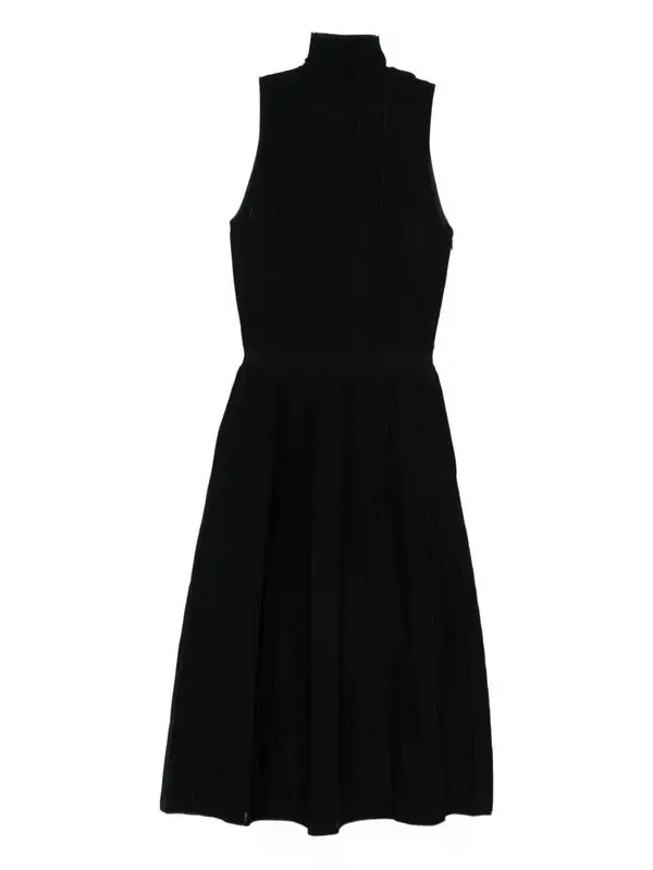 Elisabetta Franchi Ribbed High-neck Dress