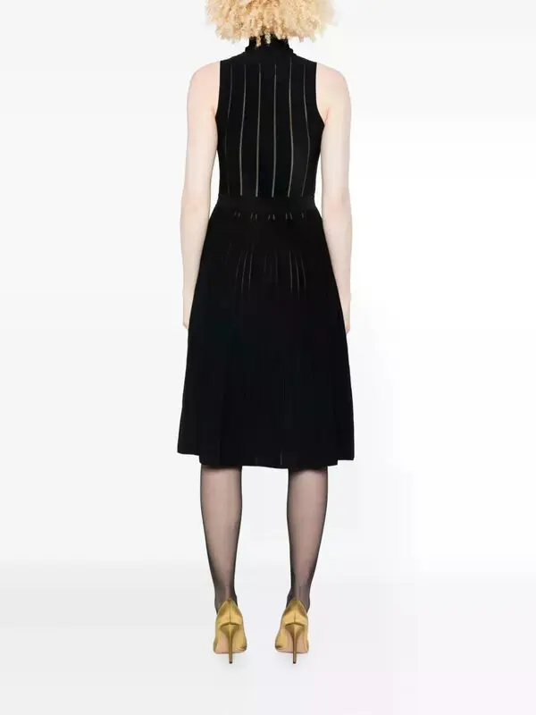 Elisabetta Franchi Ribbed High-neck Dress