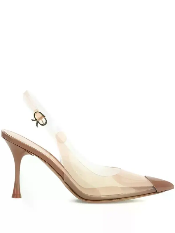 GIANVITO ROSSI Diana Slingback Pumps - White