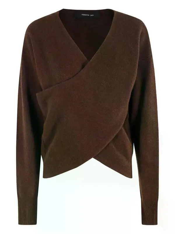 Federica Tosi Long-sleeves Sweater - Brown