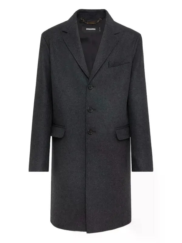Dsquared2 Tailored Easy Coat - Black
