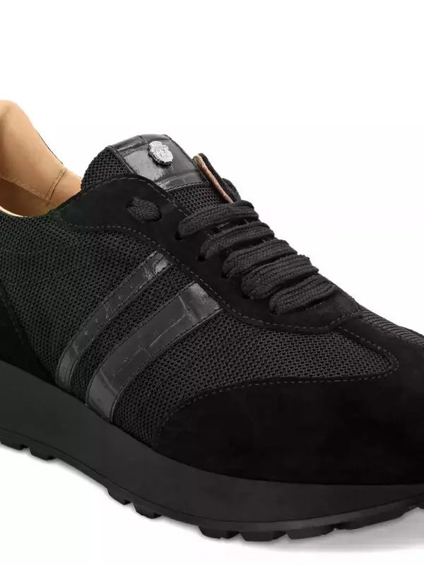 BILLIONAIRE Panelled Sneakers - Black