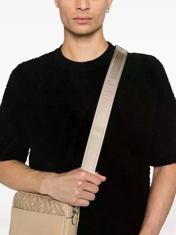 Fendi Textured Crew-neck T-shirt