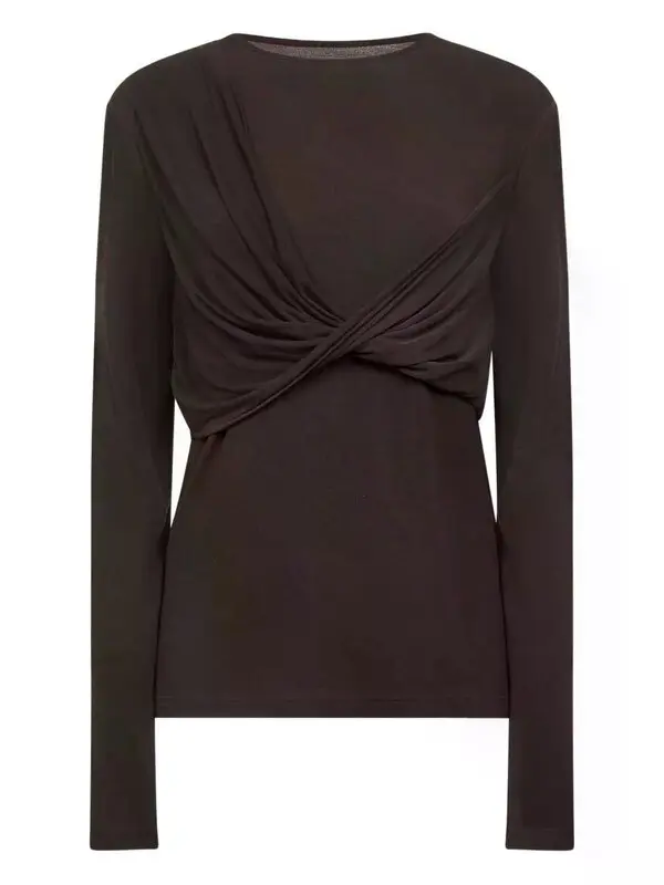 UMA WANG Twisted-panel Long-sleeve Top