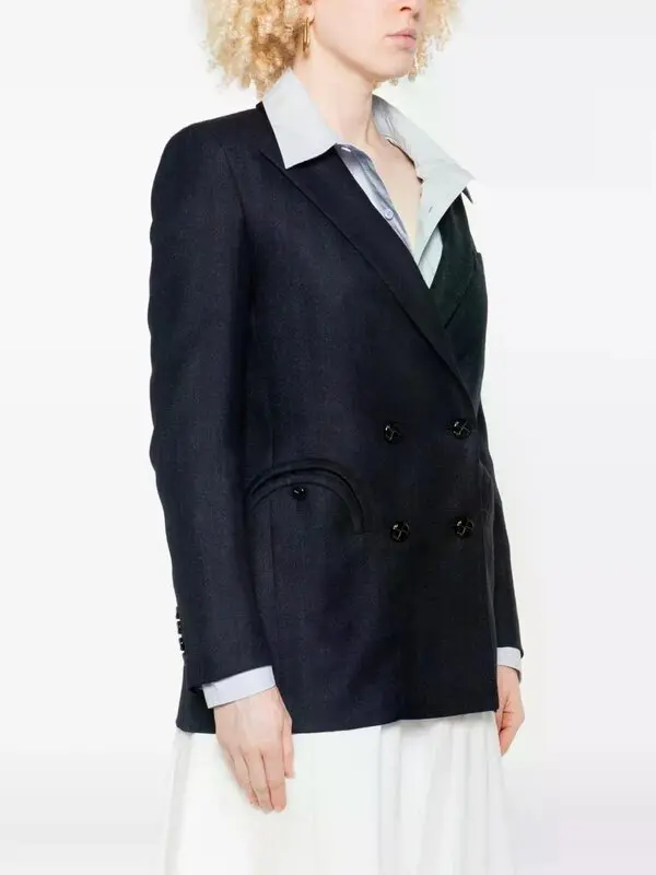 BLAZÉ MILANO Wool Double-breasted Blazer