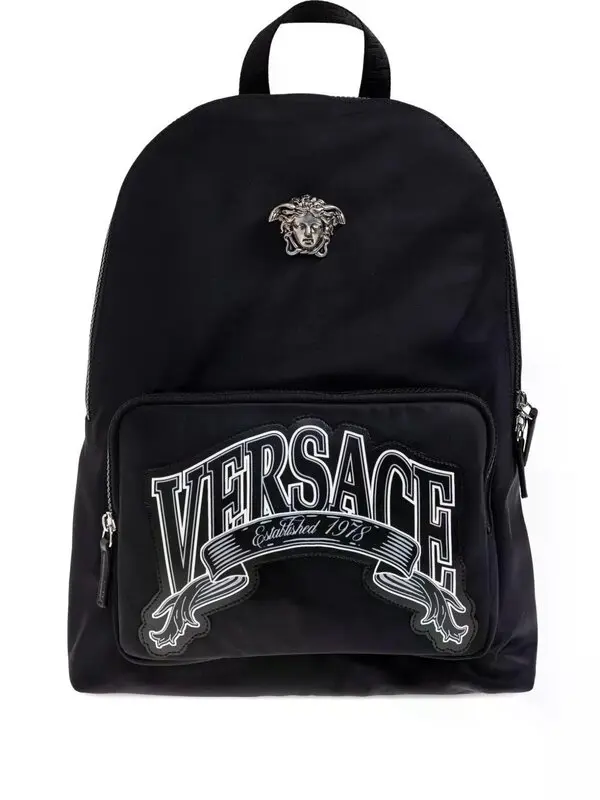 Versace Medusa-logo Backpack - Black