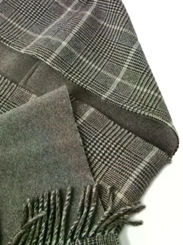 Brunello Cucinelli Checked Cashmere Scarf