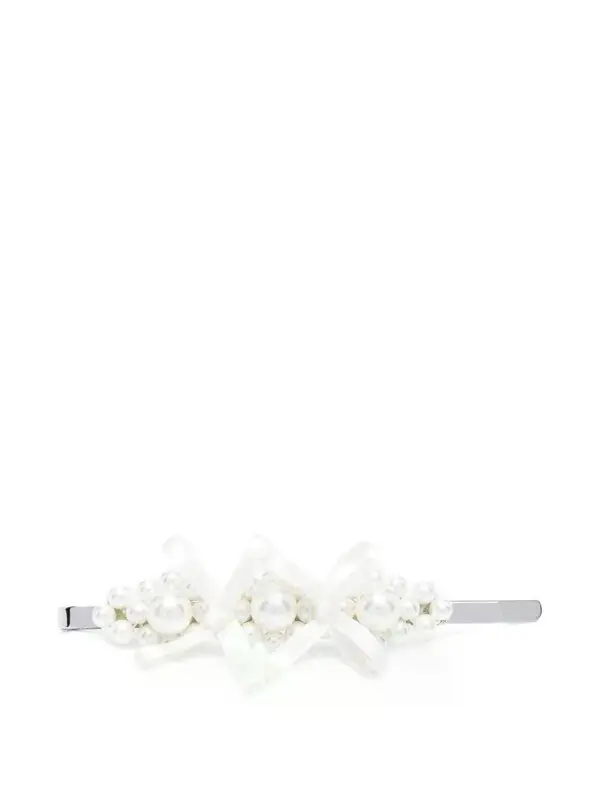 Simone Rocha Bow-embellished Hair Clip - White