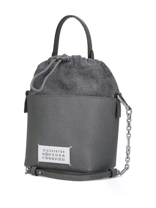 MAISON MARGIELA Small 5ac Drawstring Bucket Bag - Grey