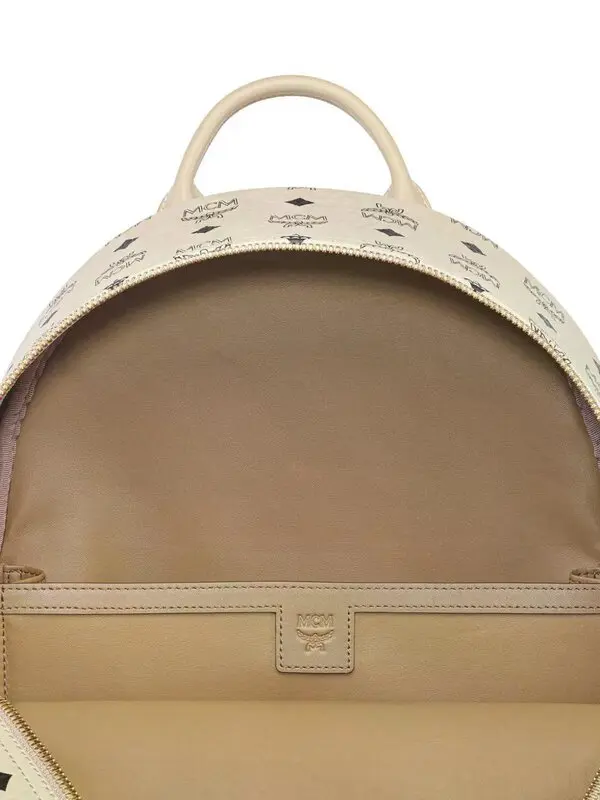 Mcm Stark Side Studs Backpack - Neutrals