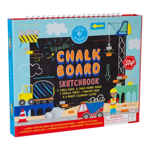 FLOSS & ROCK Chalkboard Sketchbook - Construction