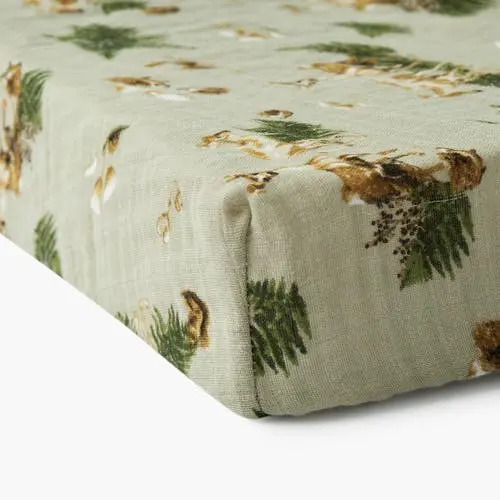 MILKBARN Organic Cotton Crib Sheet - Forest Party