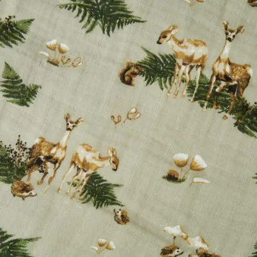 MILKBARN Organic Cotton Crib Sheet - Forest Party