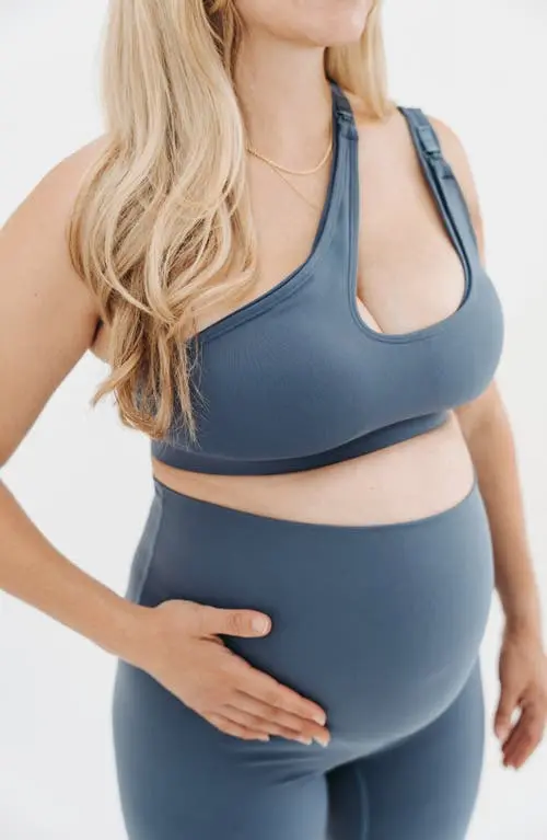 AXK Cross Body Nursing Bra With Easy-release Breastfeeding Clips And One-shoulder Design