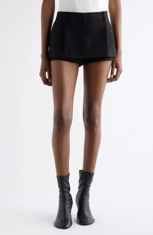 Acne Studios Ikka Layered Pleated Mini Skirt
