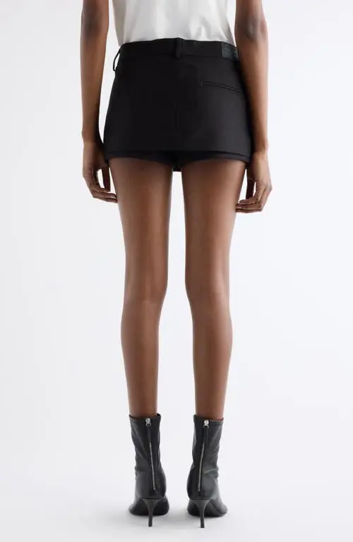Acne Studios Ikka Layered Pleated Mini Skirt
