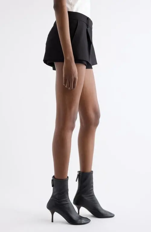 Acne Studios Ikka Layered Pleated Mini Skirt