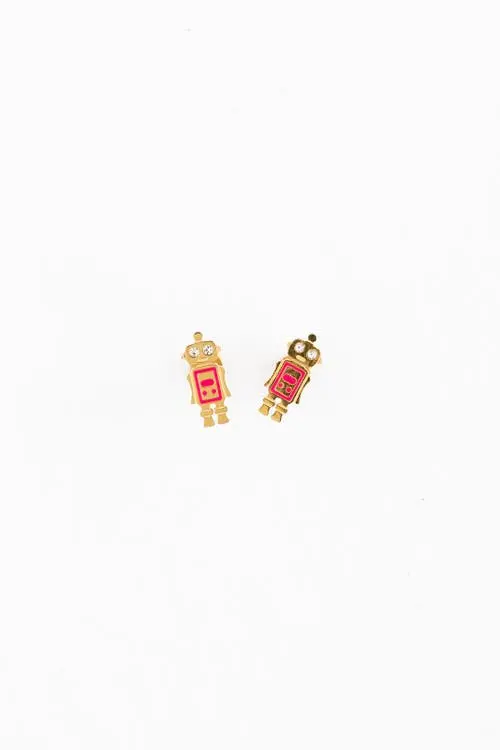 PIP POP Robot Stud Earrings