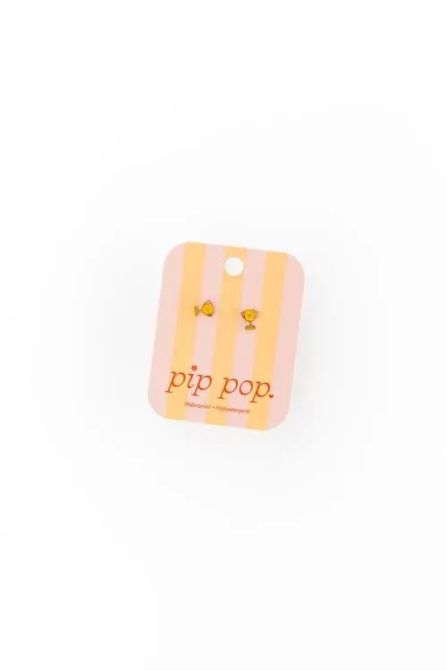 PIP POP Trophy Stud Earrings