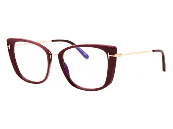 TOM FORD Cat Eye Eyeglasses - Shiny Fuchsia/rose Gold (ft5816/b 074)