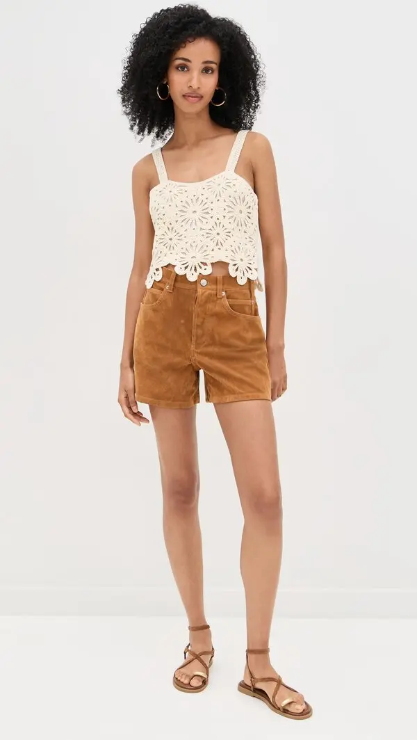 LE BOP Crochet Floral Tank