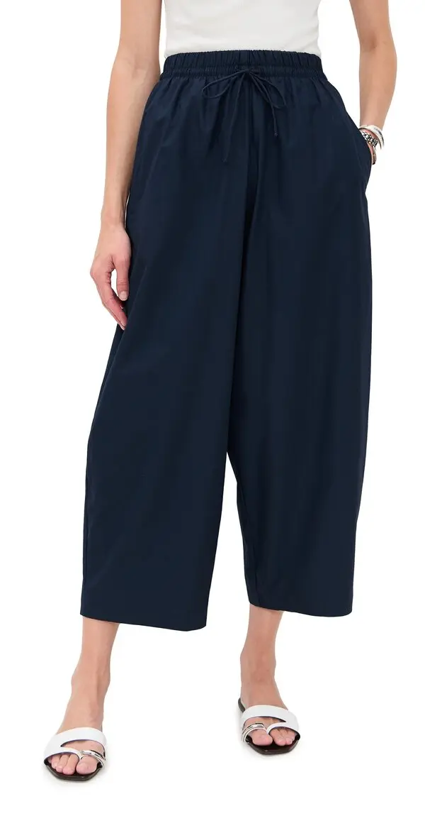 LE BOP Marcela Barrel Pants - Navy