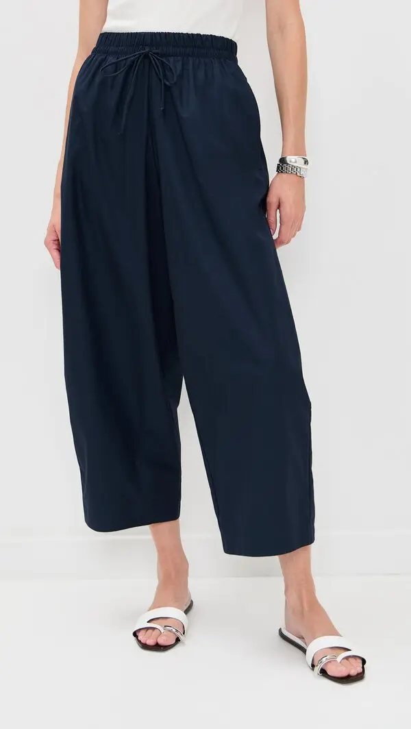 LE BOP Marcela Barrel Pants - Navy