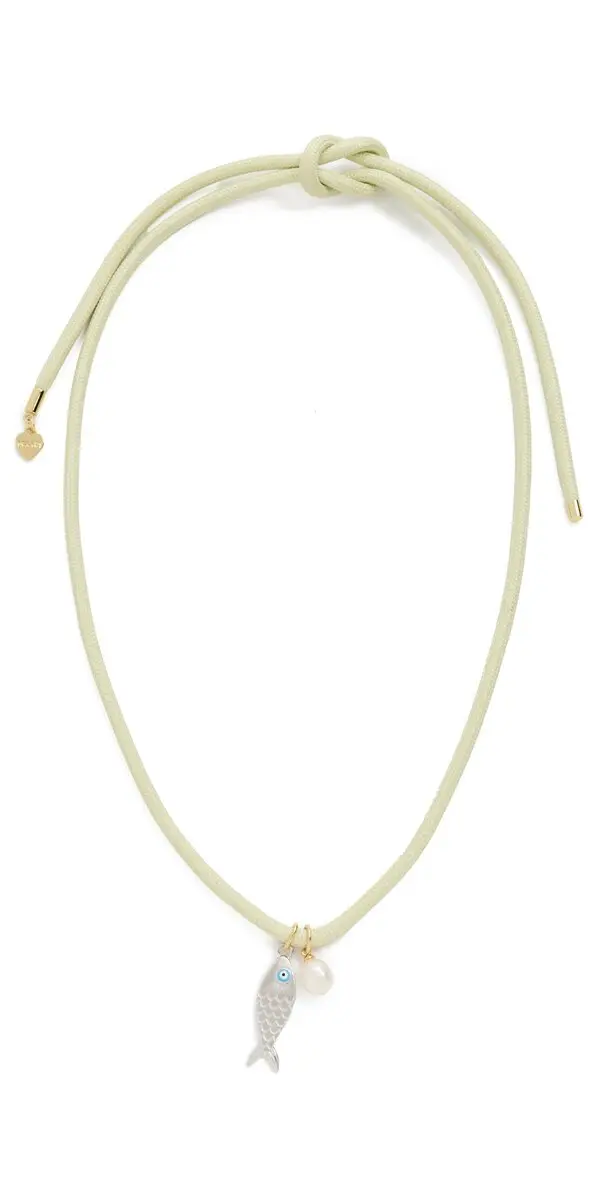 HART Necklace With Freshwater Cultured Pearls - Green/silver
