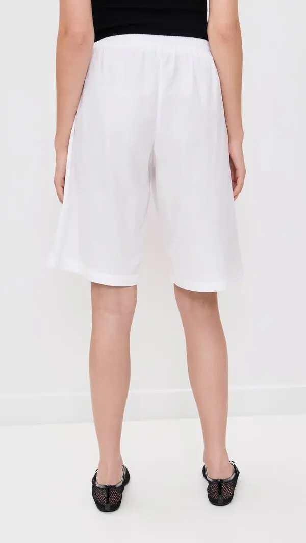 LE BOP Frances Bermuda Shorts - White