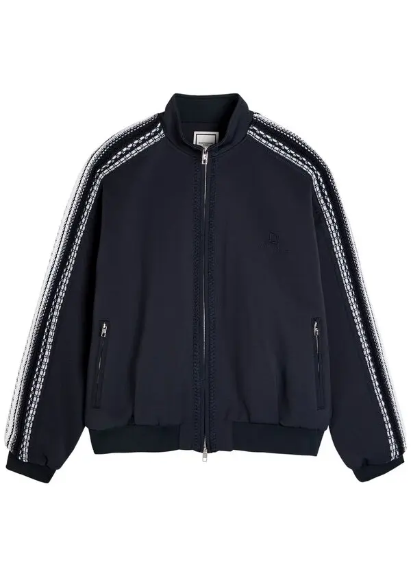 WOOYOUNGMI Embroidered Jersey Track Jacket