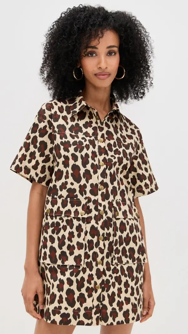 LE BOP Print Utility Mini Dress