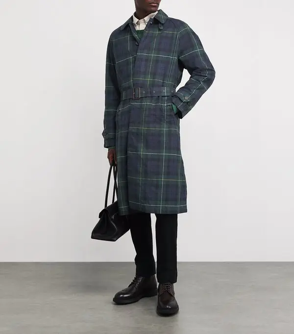 Polo Ralph Lauren Waxed Cotton Tartan Overcoat