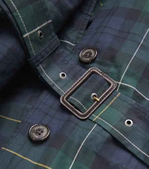 Polo Ralph Lauren Waxed Cotton Tartan Overcoat