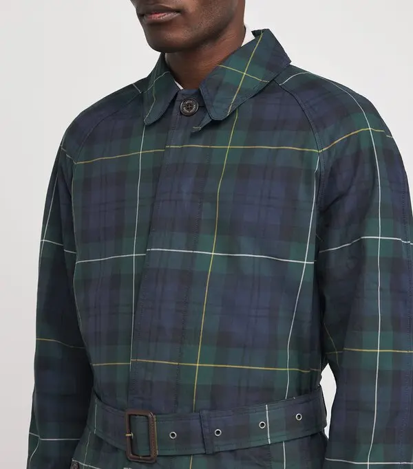 Polo Ralph Lauren Waxed Cotton Tartan Overcoat